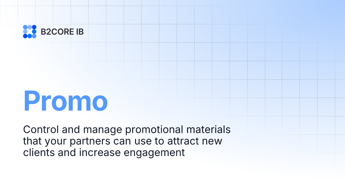 Promo | B2CORE IB docs