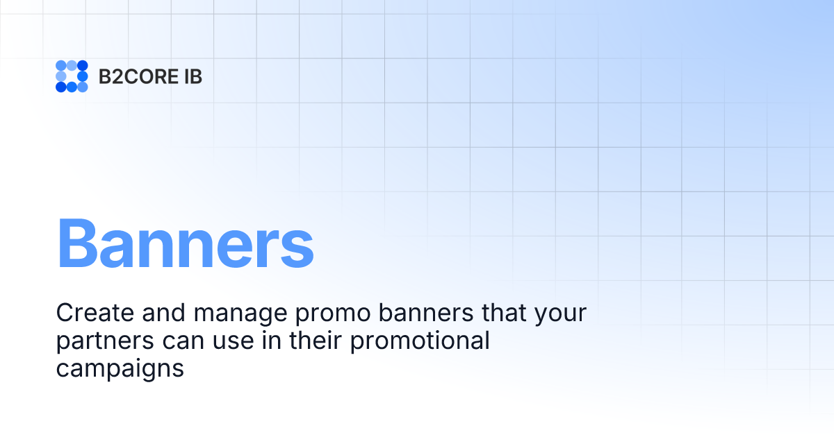Banners | B2CORE IB docs
