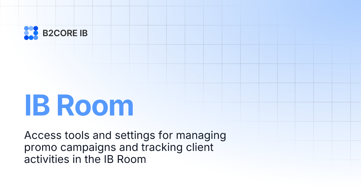 IB Room | B2CORE IB docs